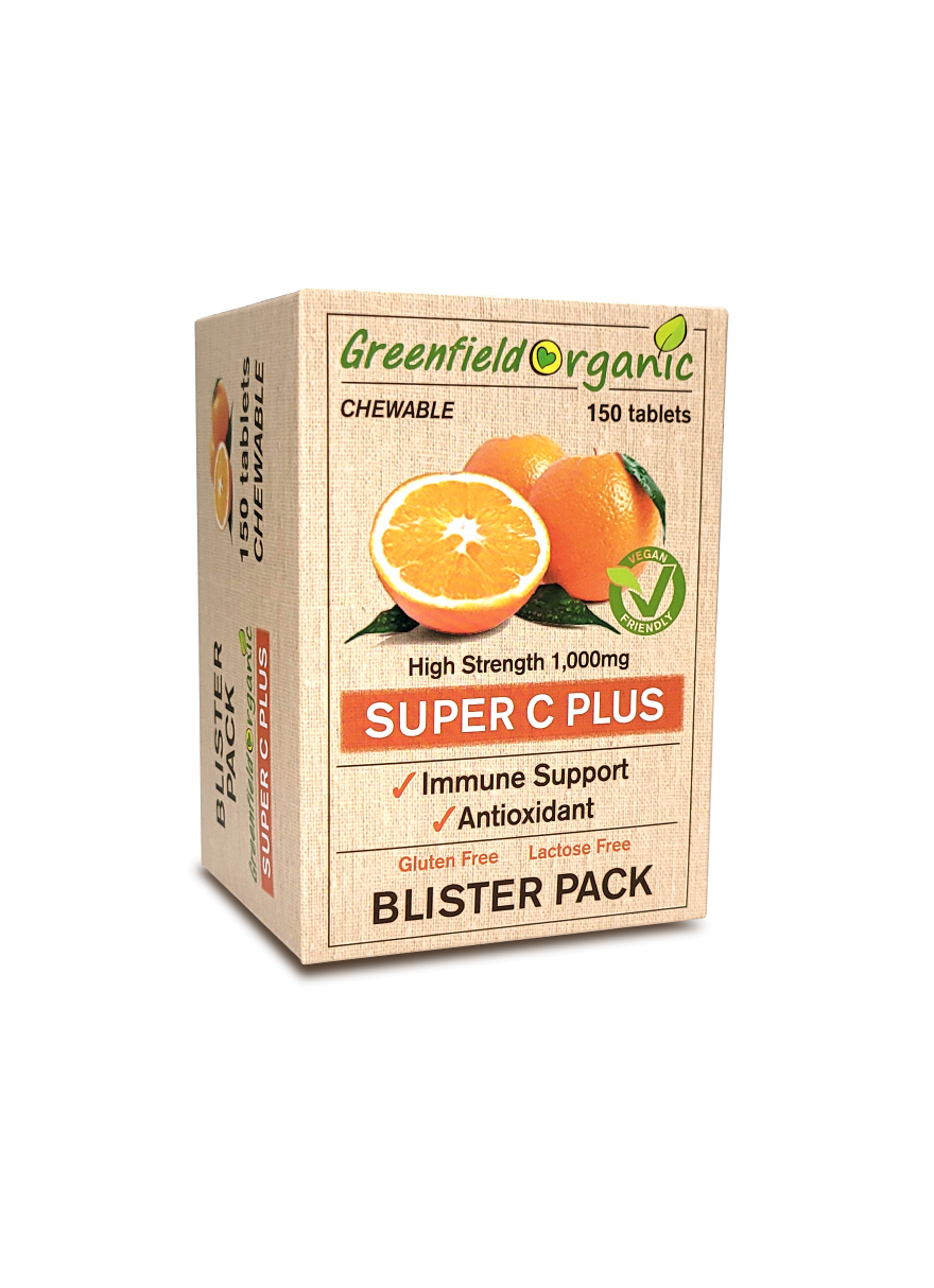 Super C Plus (Blister Pack / 150 tablets) – Greenfield Organic